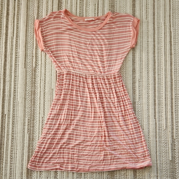 Reborn J | Dresses | Reborn J Pink Striped Casual Dress | Poshmark